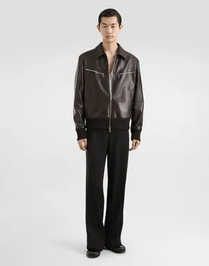 Dolce & Gabbana Lambskin Biker Jacket