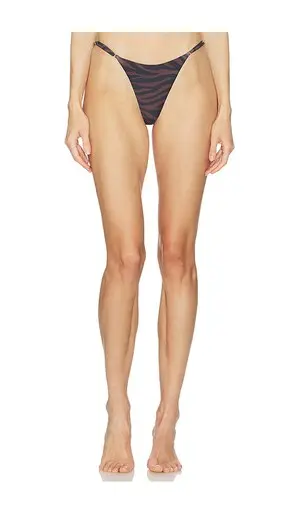 CAMILA COELHO Bruna Bottom - Brown Multi Zebra