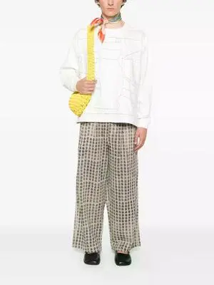 GLASS CYPRESS Patterned Trousers