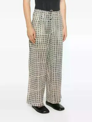 GLASS CYPRESS Patterned Trousers