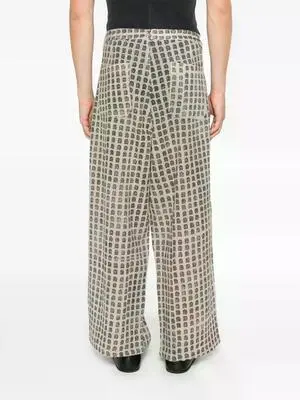 GLASS CYPRESS Patterned Trousers