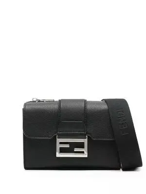 Fendi Double Baguette Messenger Bag - Black