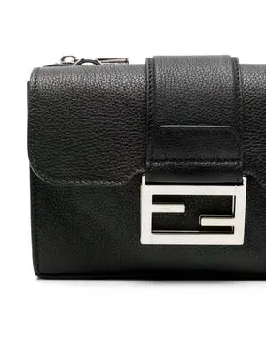 Fendi Double Baguette Messenger Bag - Black