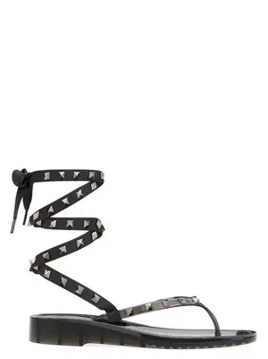 Valentino Garavani Valentino Garavani Rockstud Open Toe Sandals - Black
