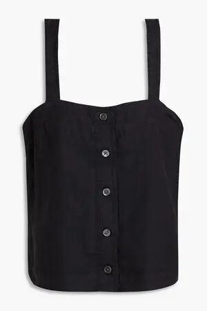 ALEX MILL Linen Top - Black