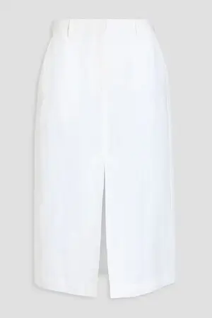 Theory Linen Midi Skirt