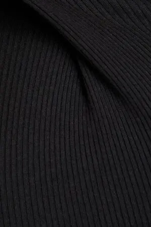 Rag & Bone Essential Ribbed Pima Cotton-blend Jersey Tank - Black