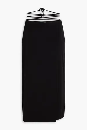 Vince Wrap-effect Midi Skirt