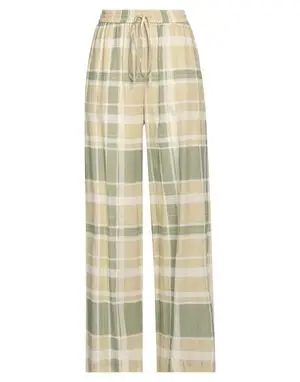 BALLANTYNE Wide Leg Tartan Pants - Green
