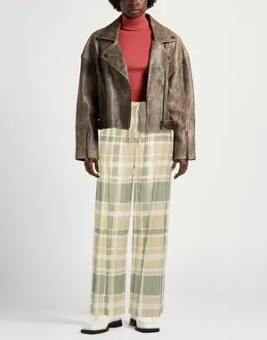 BALLANTYNE Wide Leg Tartan Pants - Green