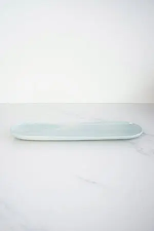 REN VOIS Aqua Marble Oblong Tray