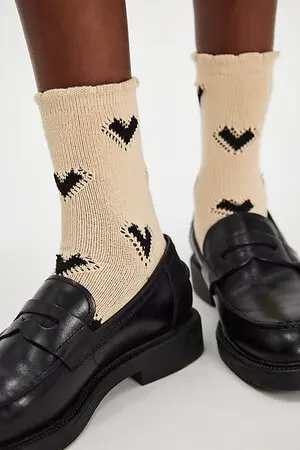 Free People Bow Detail Socks Hosiery For Women