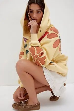 Women's Oversized Floral Hoodies
