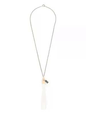 MAISON MARGIELA Numeric-signature Necklace - White