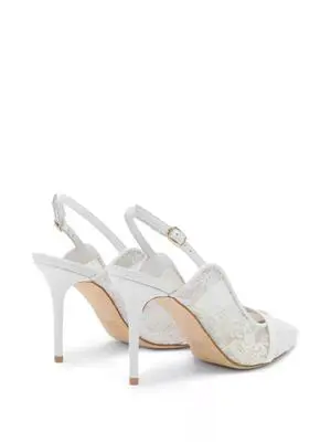 MALONE SOULIERS Marion 85mm Slingbacks - White