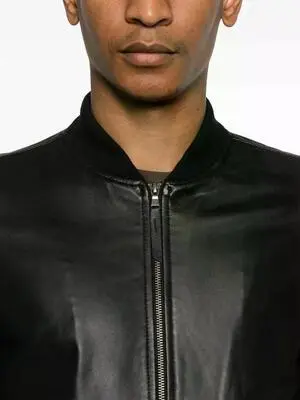 ERALDO Leather Bomber Jacket