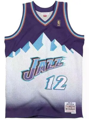 Mitchell & Ness Utah Jazz Road 1996-97 John Stockton Swingman Jersey - Purple