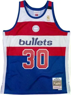 Mitchell & Ness 1996/97 Ben Wallace Washington Bullets Authentic Jersey - Blue