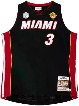Mitchell & Ness Nba Miami Heat 2012 Dwyane Wade Road Finals Jersey - Black
