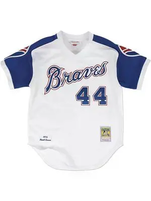 Mitchell & Ness Atlanta Braves 1974 Hank Aaron Authentic Jersey - White