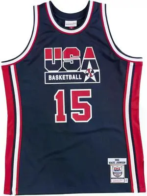 Mitchell & Ness Authentic Team Usa 1992 Magic Johnson Jersey - Blue