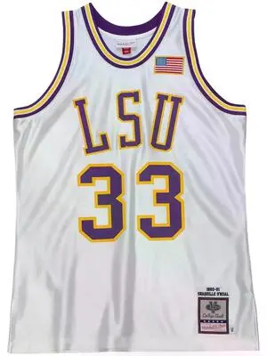 Mitchell & Ness Lsu Tigers 1990 Shaquille O'neal Ncaa Jersey - White