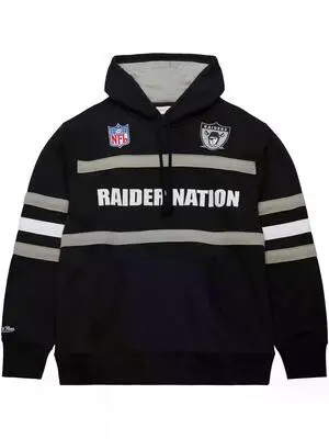 Mitchell & Ness Nfl Head Coach Vintage Logo Raiders Hoodie - Black