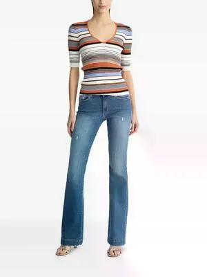 Liu Jo Striped Knit Top