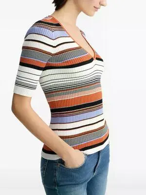 Liu Jo Striped Knit Top