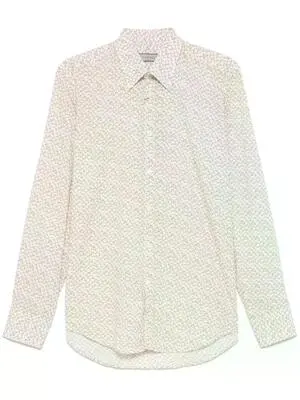 Canali Leaf-print Shirt