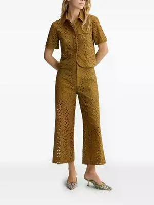 Liu Jo Embroidery Cropped Trousers