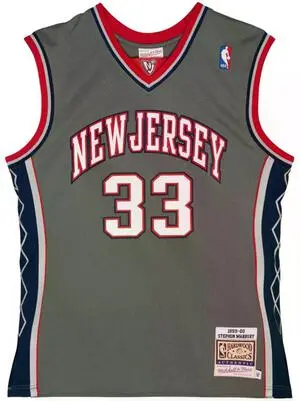 Mitchell & Ness Nba New Jersey Nets 1999 Stephon Marbury Basketball Jersey - Grey