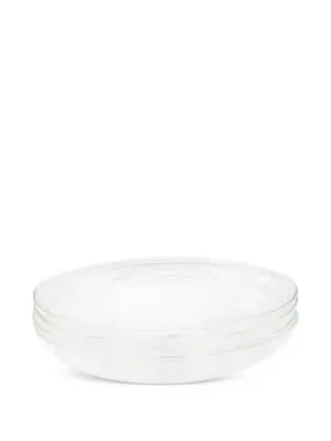 KNINDUSTRIE Glass Deep Plates - White