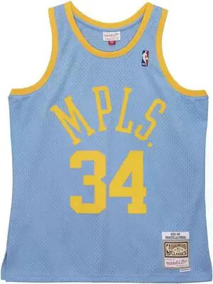 Mitchell & Ness 2001/02 Shaquille O'neal Los Angeles Lakers Authentic Player Jersey - Blue
