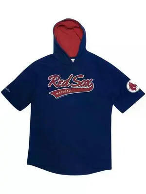 Mitchell & Ness Mlb Boston Red Sox Short-sleeve Hoodie