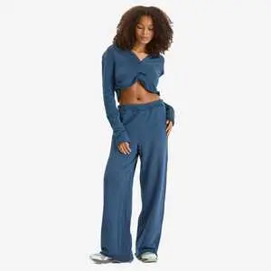 SKIMS Shoulder Pad Cropped Hoodie - Indigo