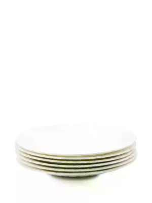 KNINDUSTRIE Leaves Dessert Plates - White
