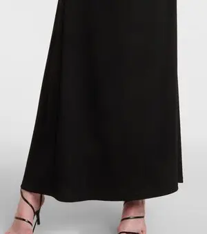 Christopher Esber Concave Cutout Embellished Ribbed-knit Maxi Dress - Black