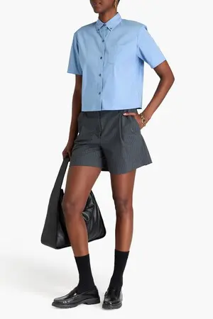 Theory Cotton-blend Poplin Shirt