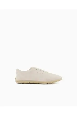 Giorgio Armani Suede Sneakers - White