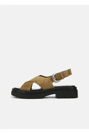 Vince Silver Tone Sandals For Women