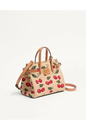 Valentino Garavani Antibes Small Raffia Shopper