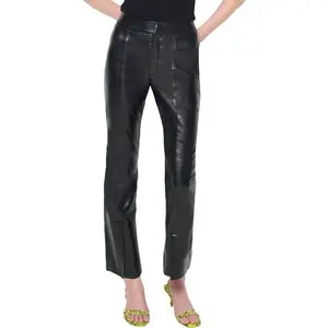 AS By DF As B Y Df Rowan Leather Cropped Flare Pants