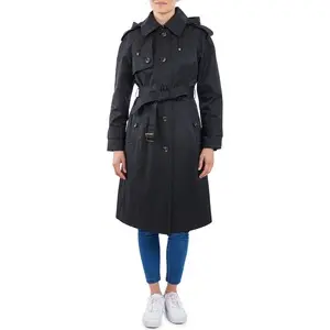 London Fog Cotton-blend Trench Coat - Black