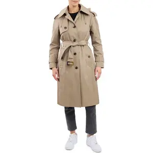 London Fog Cotton-blend Trench Coat - Driftwood