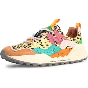 Flower Mountain Paneled Sneakers For Women