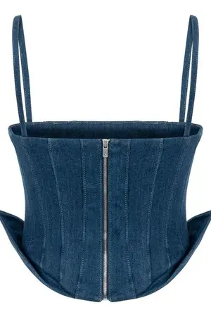 JENDUE Sosa Denim Corset Top