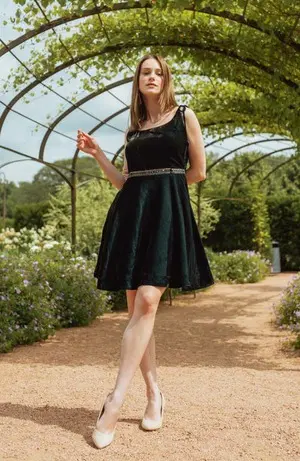 RAAS Tia Velvet Short Dress