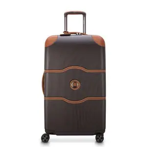 DELSEY PARIS Chatelet Air 2.0 Hardside 26" Checked Spinner Luggage - Chocolate Brown
