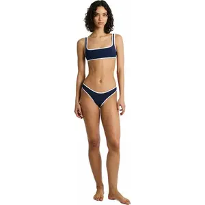 Onia Onia Milly Bikini Bottom Deep Navy/white